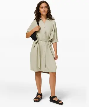 Lululemon Perfectly Poised Dress In Green - 40% Off | Editorialist