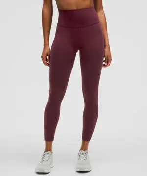 Lululemon Wunder Train High-rise Tight 25" Garnet
