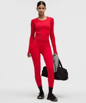 Lululemon Wunder Train High-rise Tight 25" Oxford Red