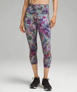 Lululemon Wunder Train High-Rise Crop 21 Efflorescent Flare Multi