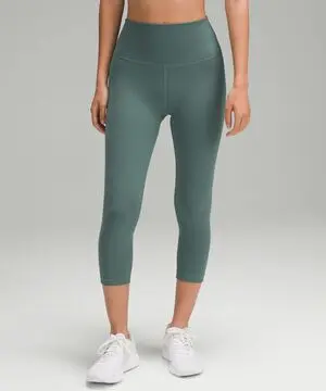 Lululemon Wunder Train High-Rise Crop 21 Medium Forest