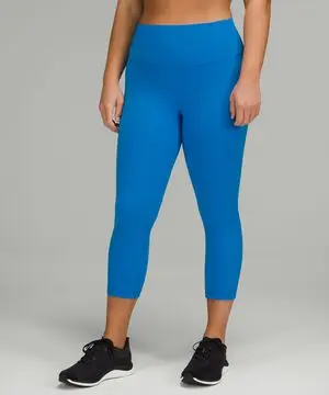 Lululemon Wunder Train High-Rise Crop 21 Poolside