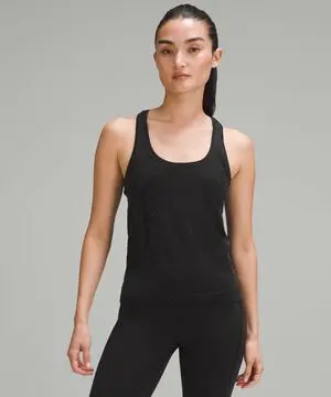 Lululemon Swiftly Tech Racerback Tank Top 2.0 Parallel Texture Black/black