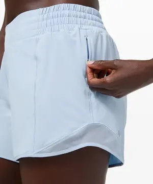 Lululemon Hotty Hot High-rise Lined Short 4 Blue