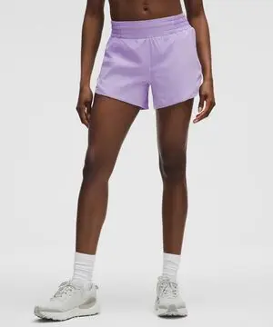 Lululemon Hotty Hot High-rise Lined Short 4 Lilac Breeze