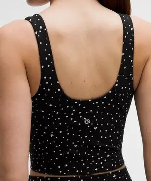 Lululemon Align™ Tank Top - Heart Scatter Dot Print White Black