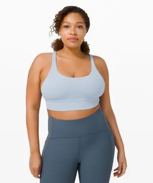 Lululemon Energy Longline Bra Chambray