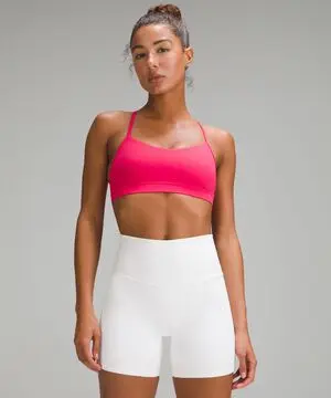 Lululemon Flow Y Bra Nulu Cherry Mist
