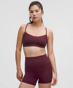Lululemon Flow Y Bra Nulu Garnet