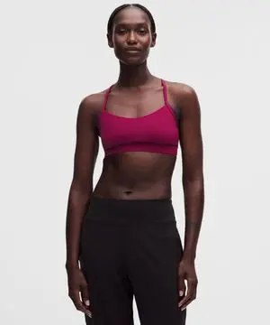 Lululemon Flow Y Bra Nulu Raspberry Rave