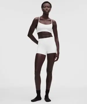Lululemon Flow Y Nulu Racerback Bra - White