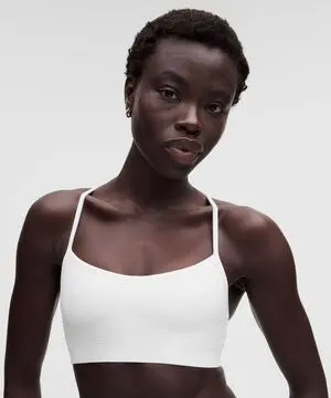 Lululemon Flow Y Nulu Racerback Bra - White