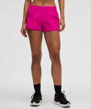Lululemon Hotty Hot High-Rise Lined Short 2.5" Ripened Raspberry
