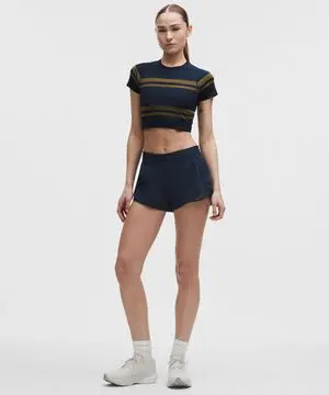 Lululemon Hotty Hot High-rise Lined Short 2.5 - True Navy