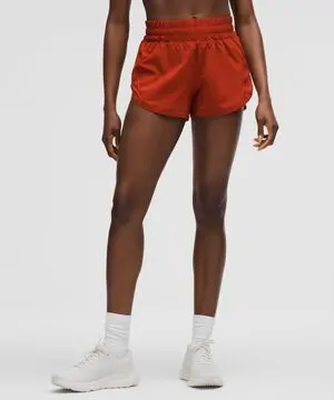 Lululemon Track That High-Rise Lined Short 3 Autumn Rust