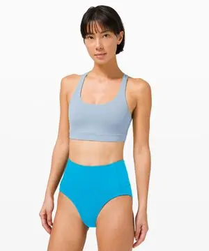 Lululemon Energy Bra Blue Linen