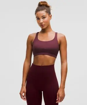 Lululemon Energy Bra Garnet