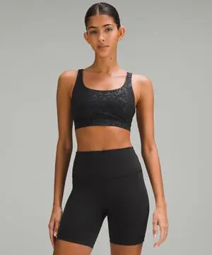 Lululemon Energy Bra Motion Dash Emboss Black