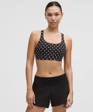Lululemon Energy Bra Simple Polka White Black