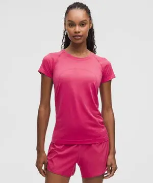 Lululemon Swiftly Tech Short-Sleeve Shirt 2.0 Raspberry Coulis