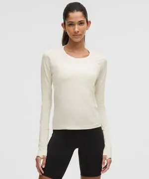Lululemon Swiftly Tech Long-Sleeve Shirt 2.0 Light Ivory