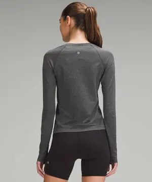 Lululemon Swiftly Tech Long-sleeve Shirt 2.0 - Spandex Stripe Black/white