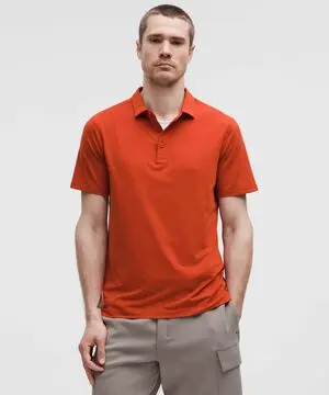 Lululemon Evolution Short-sleeve Polo Shirt Autumn Rust