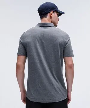 Lululemon Evolution Short-sleeve Polo Shirt - Heathered Black