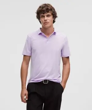 Lululemon Evolution Short-sleeve Polo Shirt Heathered Lavender Frost