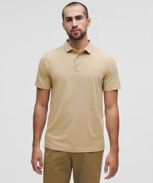 Lululemon Evolution Short-sleeve Polo Shirt Heathered Sheer Oak