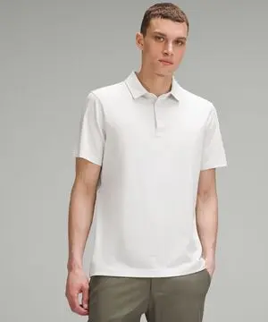 Lululemon Evolution Short-sleeve Polo Shirt Light Vapor