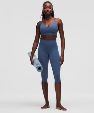 Lululemon Align High-Rise Cropped Leggings Blue Twill