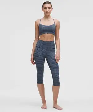 Lululemon Align High-Rise Cropped Leggings Glow Grid Washed Denim