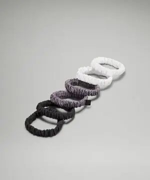 Lululemon Skinny Scrunchies - Black/black/heather Lux Multi Black/heather Lux Multi Black/white/white