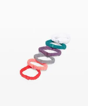 Lululemon Skinny Scrunchies 6 Pack Printed