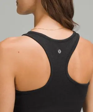 Lululemon Ebb To Street Cropped Racerback Tank Top - Black
