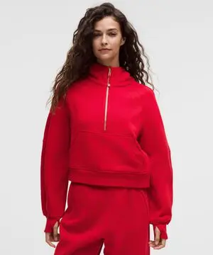 Lululemon Lululemon Scuba Oversized Half-Zip Hoodie Oxford Red/gold