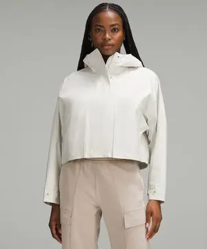 Lululemon Rain Chaser Cropped Jacket Bone