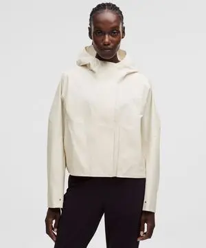 Lululemon Rain Chaser Cropped Jacket - Light Ivory