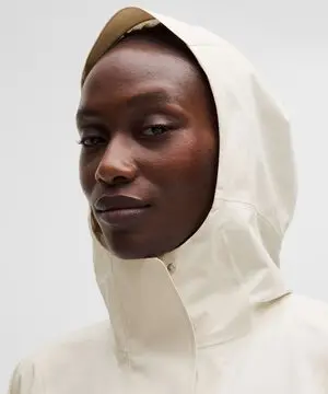 Lululemon Rain Chaser Cropped Jacket - Light Ivory