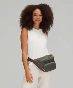Lululemon The Rest Is Written Belt Bag - Grey Sage/highlight Orange