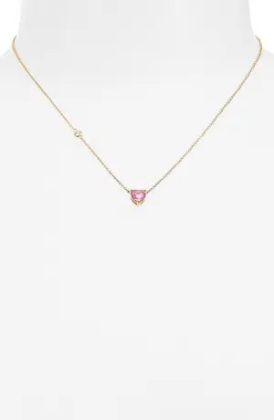 Shay Solitaire Heart Pendant Necklace