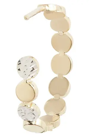 Jennifer Zeuner Jewelry Bea Hoop Earrings - Two-tone