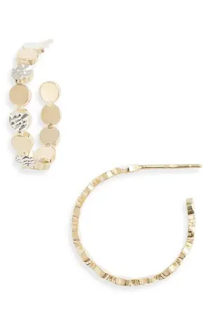 Jennifer Zeuner Jewelry Jennifer Zeuner Bea Hoop Earrings Yellow Vermeil
