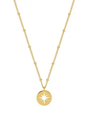 Estée Lauder Starburst Disc Pendant Necklace