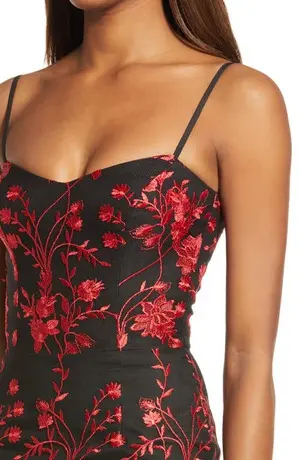 Dress The Population Cantrelle Asymmetrical Hem Cocktail Dress