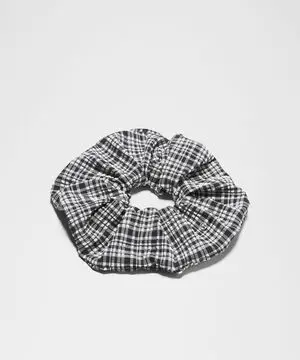 Lululemon Oversized Scrunchie Blister Check White Black