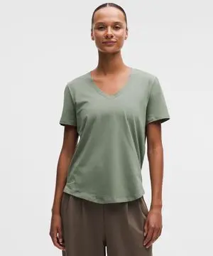 Lululemon Love V-neck T-shirt - Willow Leaf