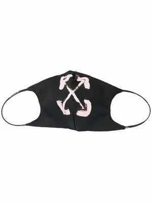 Off-White Painted Arrows Motif Face Mask