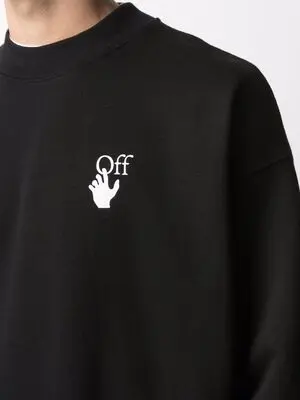 Off-White Arrows Motif Cotton Sweatshirt